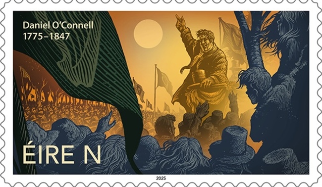Stamps of Daniel O'Connell have been unveiled to celebrate his 250th ...