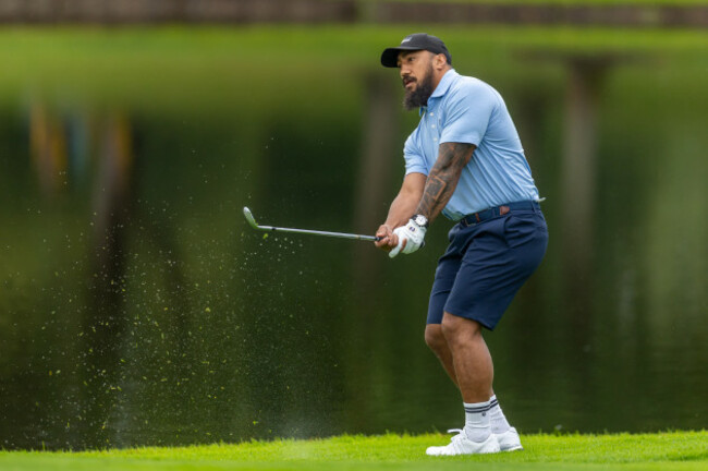 Sports stars in action at The K Club as Irish Open Golf Pro-Am takes place