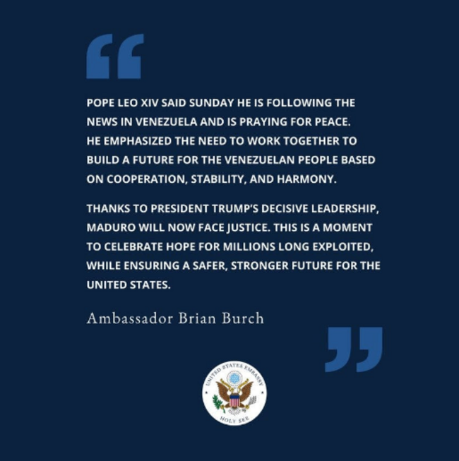 Pope Leo's stance on Venezuela is in sharp contrast to the view from ...