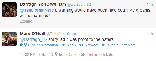 How Irish people react to a TV star tweeting their penis