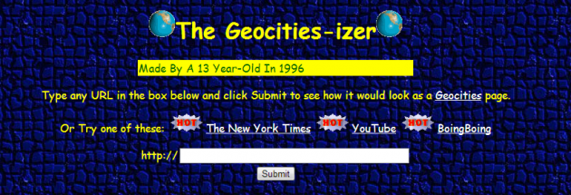 Remember Geocities? Now you can recreate it · The Daily Edge