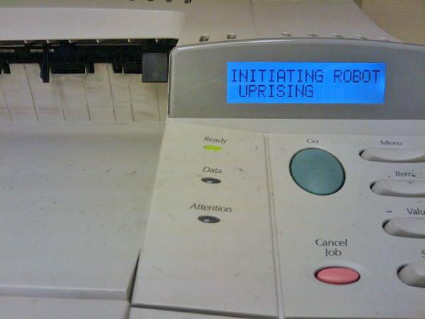 12 hilarious and troubling printer error messages · The Daily Edge